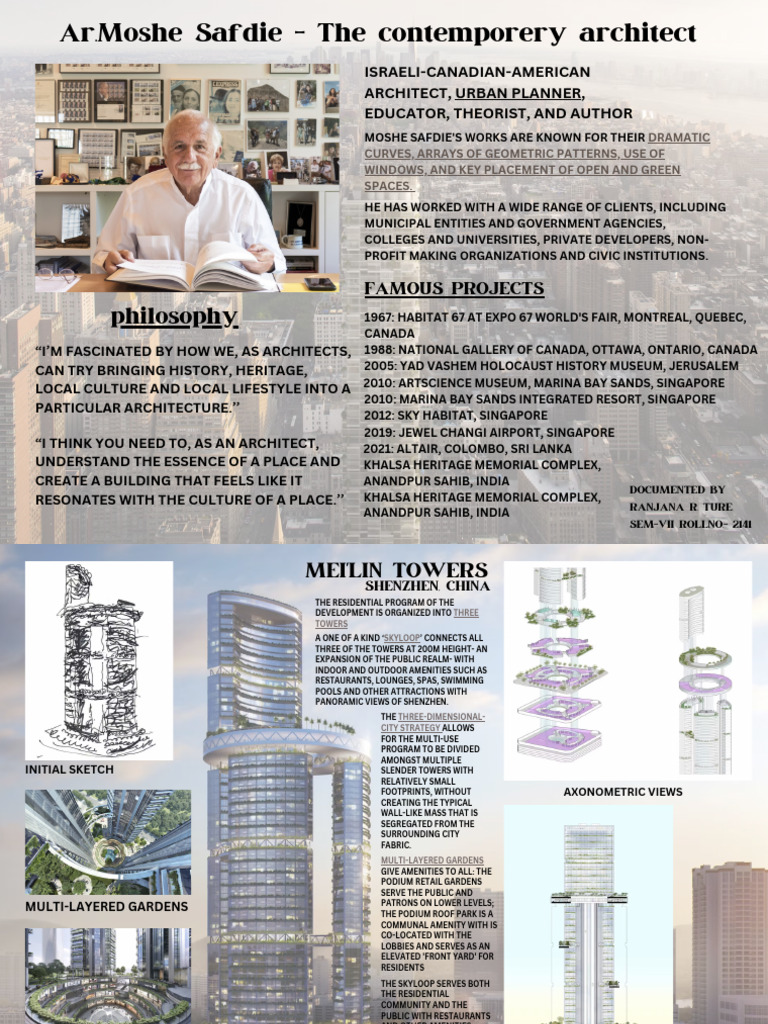Ar. Moshe Safdie | PDF | Urban Planning