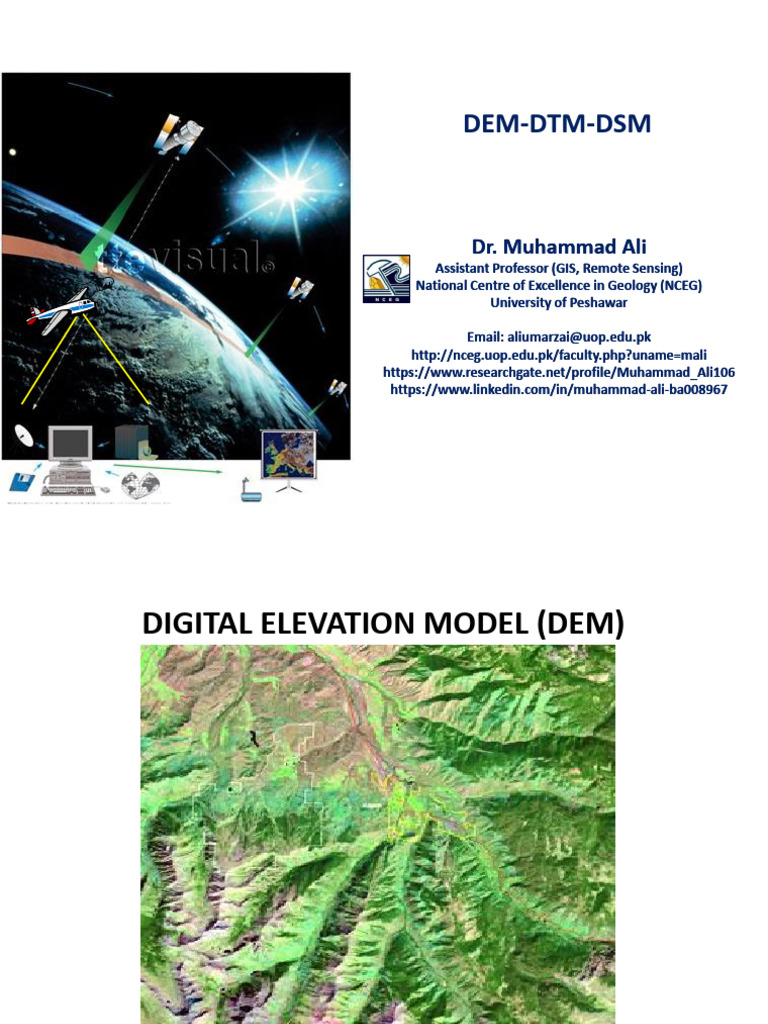 DTM Class Dr-Ali Nceg | PDF | Topography | Physical Geography