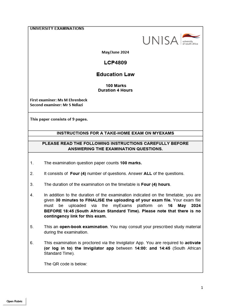 LCP4809 May June 2024 EQP Final | PDF | Plagiarism