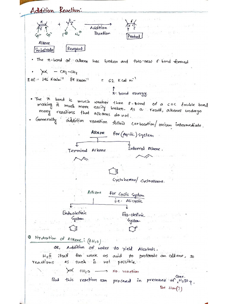 Addition Reaction | PDF