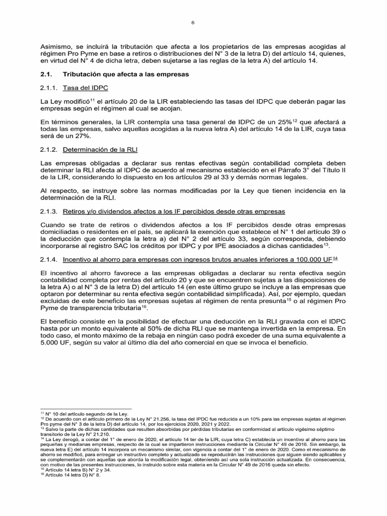 Circular 73 Del 22.12.2020 - Incentivo Al Ahorro 2 | PDF
