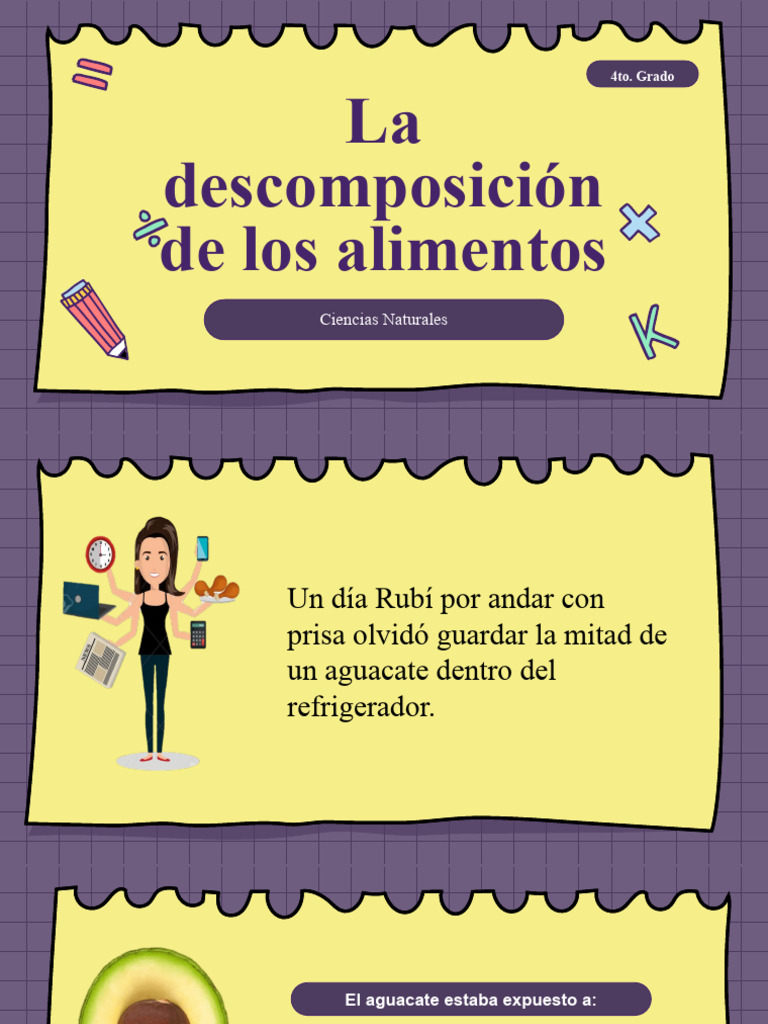 La descomposición de alimentos | PDF | Descomposición | Panes