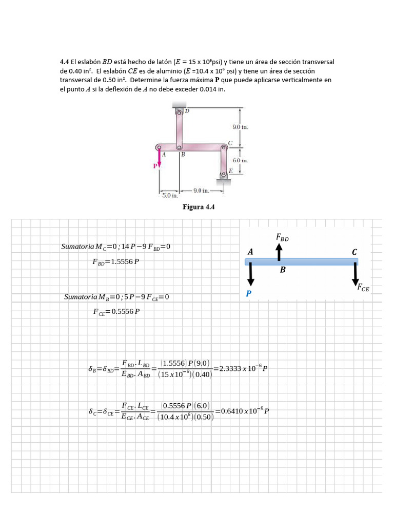 Ejercicio 4.4 Un Eslabón... | PDF