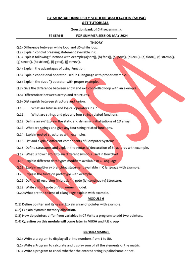 C-Programming | Download Free PDF | C (Programming Language) | Control Flow C-Programming | Download Free PDF | C (Programming Language) | Control Flow