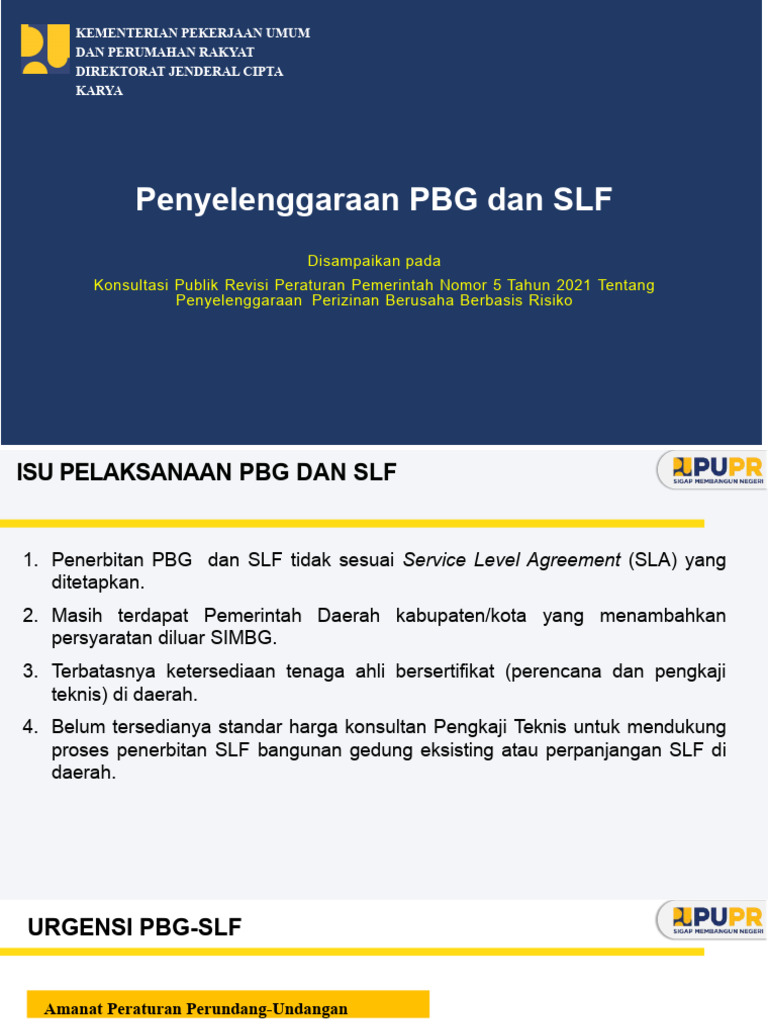 PBG Dan SLF Sesuai Revisi PP 5 Tahun 2021 | PDF | Teknologi & Rekayasa