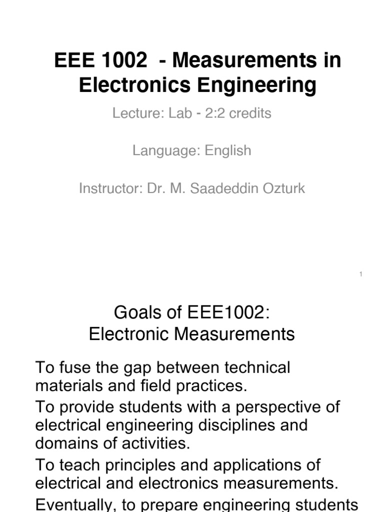 Lecture 1 | PDF | International System Of Units | Quantity