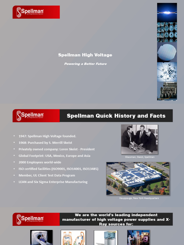 Spellman Corporate Profile | PDF | Supply Chain | Six Sigma