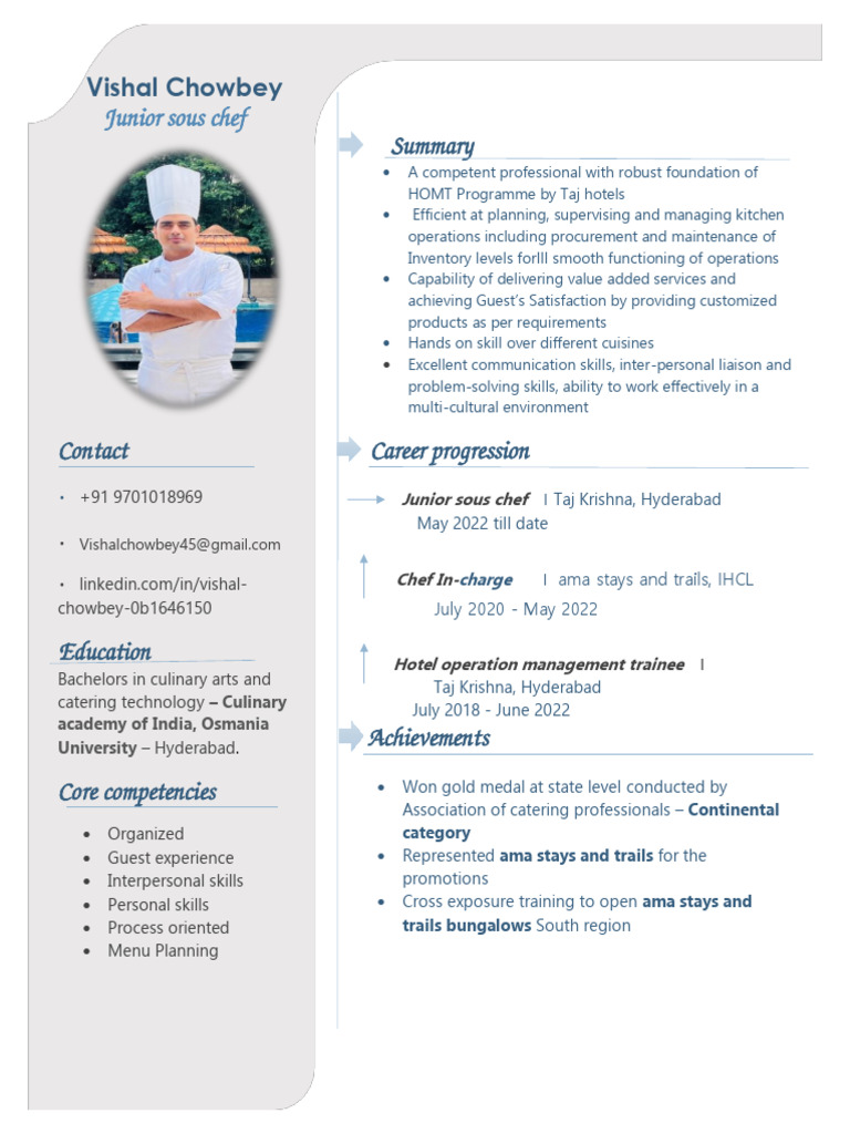 .Chef Vishal | PDF | Chef | Restaurants