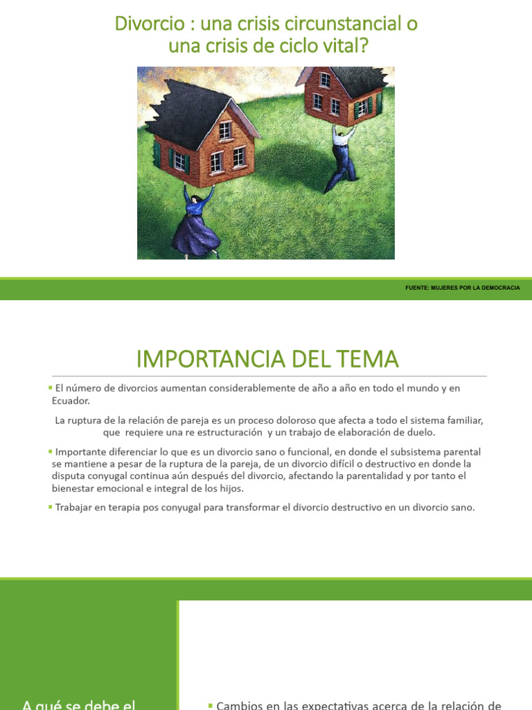 Crisis Divorcio | PDF | Divorcio | Dolor
