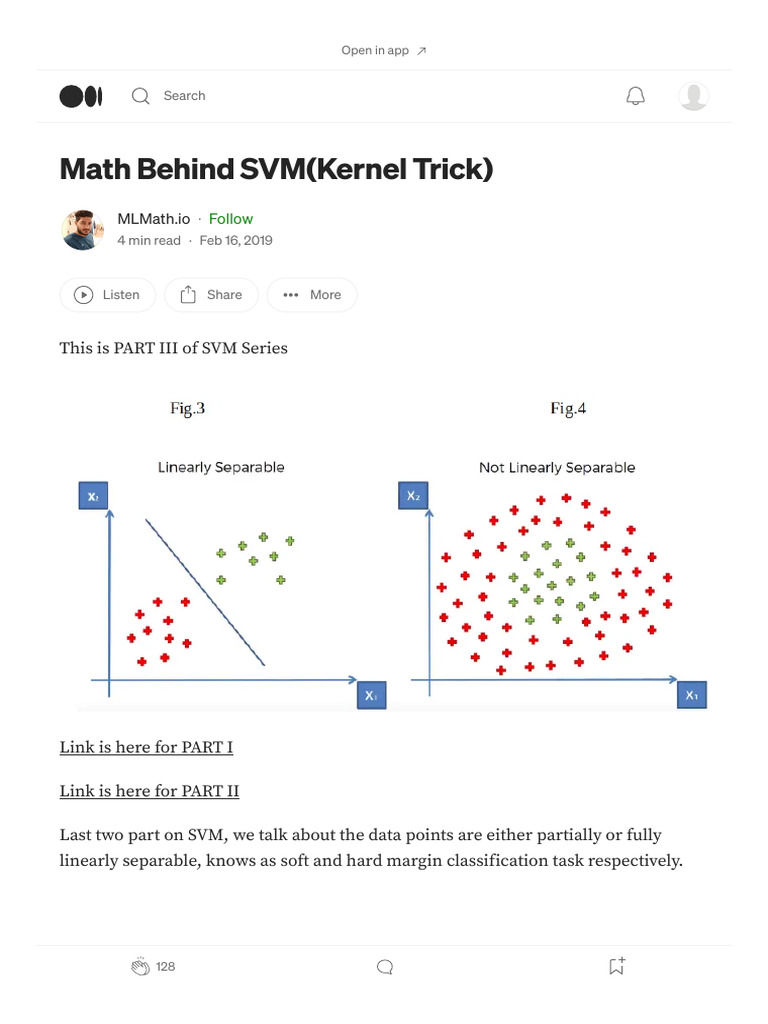 Math Behind SVM (Kernel Trick) - This Is PART III of SVM Series - by ...
