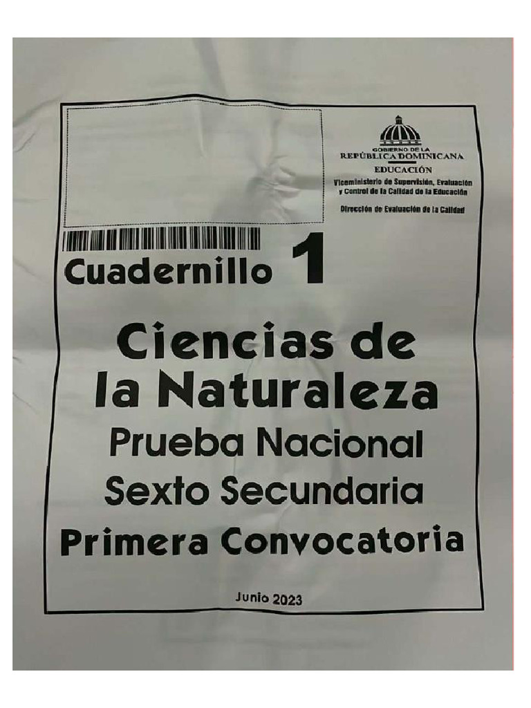 CUADERNILLO PRUEBAS NACIONALES 2023 | PDF