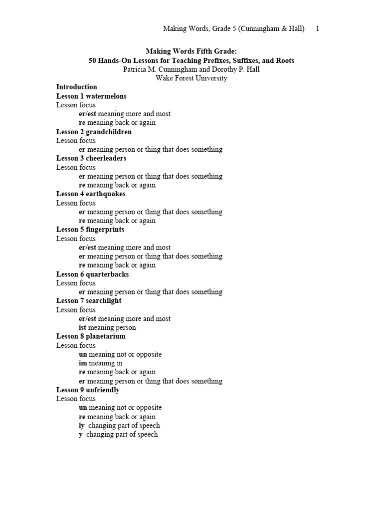 Making Multisyllable Words | PDF | Phonics | Word