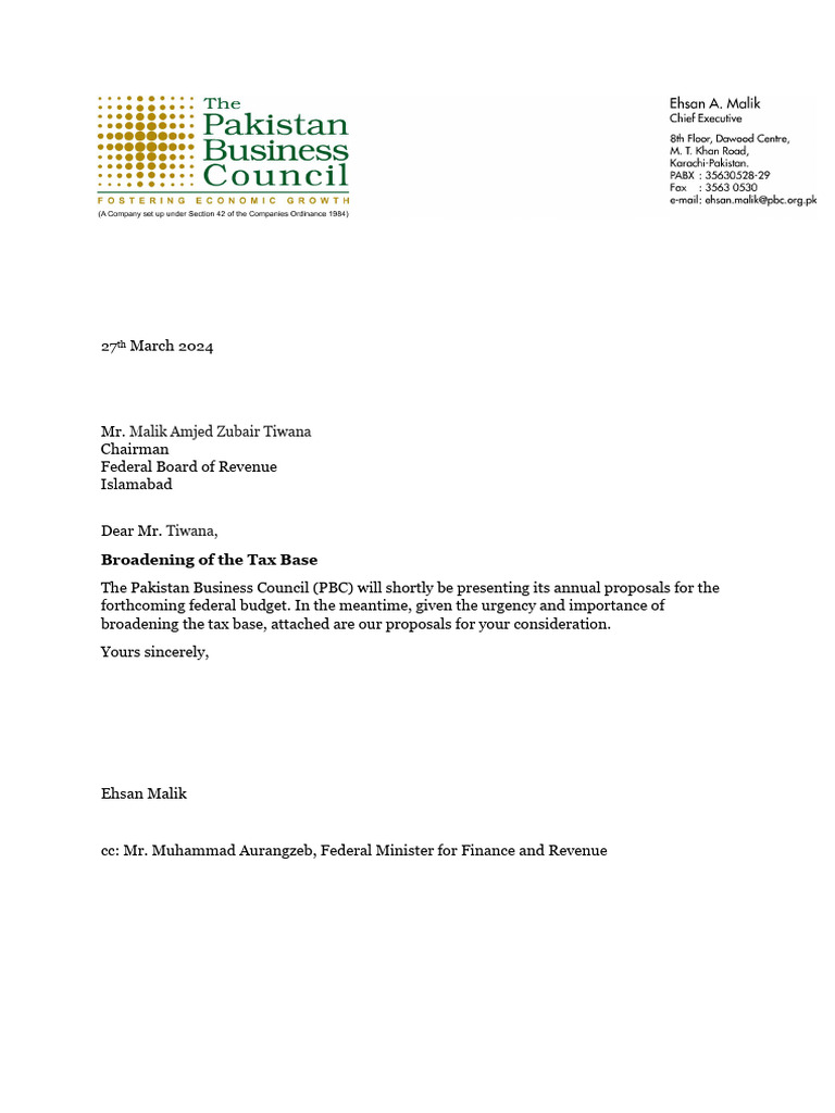 Broadening of The Tax Base | PDF | Taxes | Payments