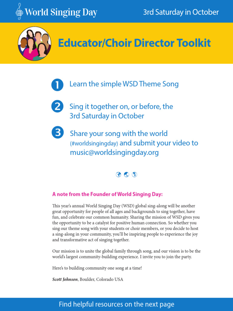 Educator Choir Director Toolkit | PDF | Songs | Mass Media