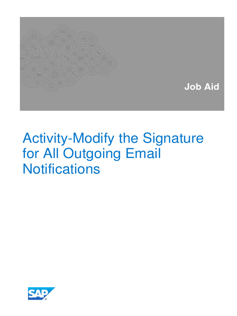 Activity-Modify The Signature For All Outgoing Email Notifications ...
