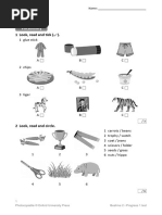Beehive 2 Unit 3 Test | PDF | Zoology