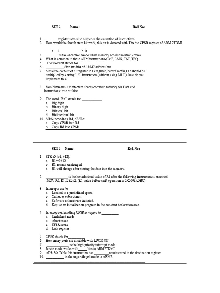 Set2 and 1 QP - Viva Exam | PDF