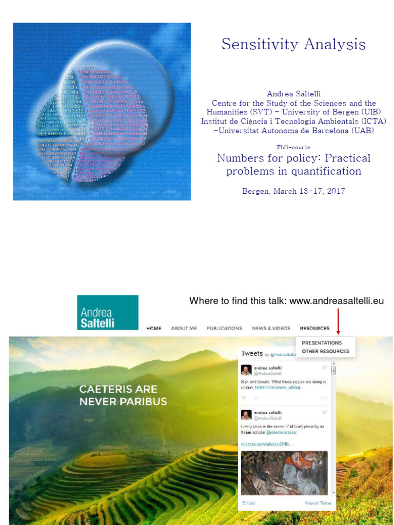 Saltelli_Analisis de Sensibilidad | PDF | Sensitivity Analysis | Applied Mathematics