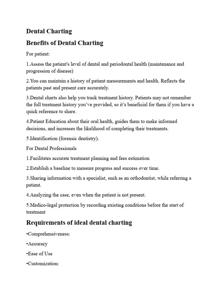 Essential Guide to Dental Charting | PDF | Science & Mathematics