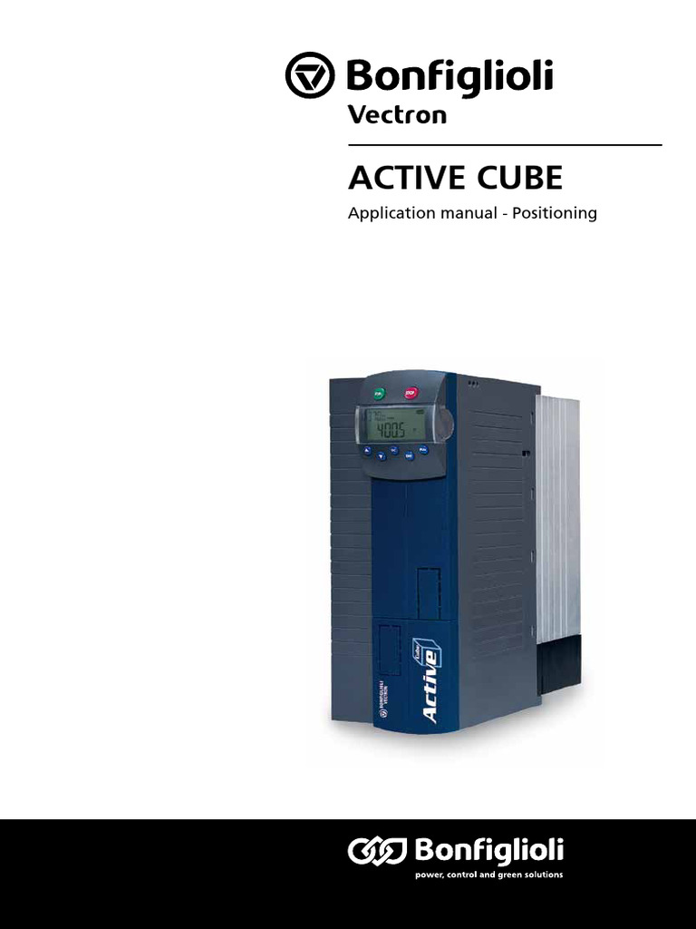 Active Cube: Application Manual - Positioning | PDF | Power Inverter ...