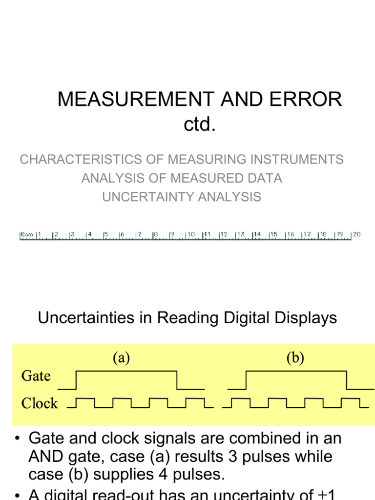 WEEK-8-MEASUREMENT and ERROR | PDF | Errors And Residuals | Standard Deviation