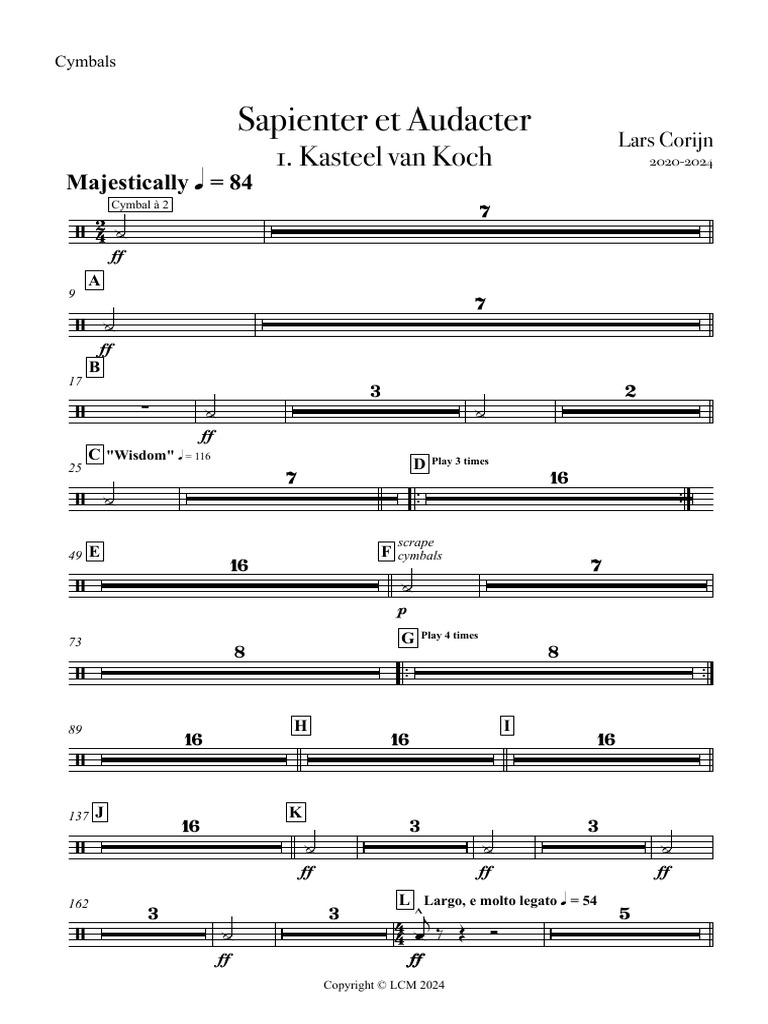 Sapienter Et Audacter Deel 1 Kasteel Van Koch - Cymbals | PDF