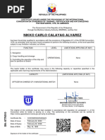 Certificate of Bridge Watchkeeping | PDF | Science & Mathematics