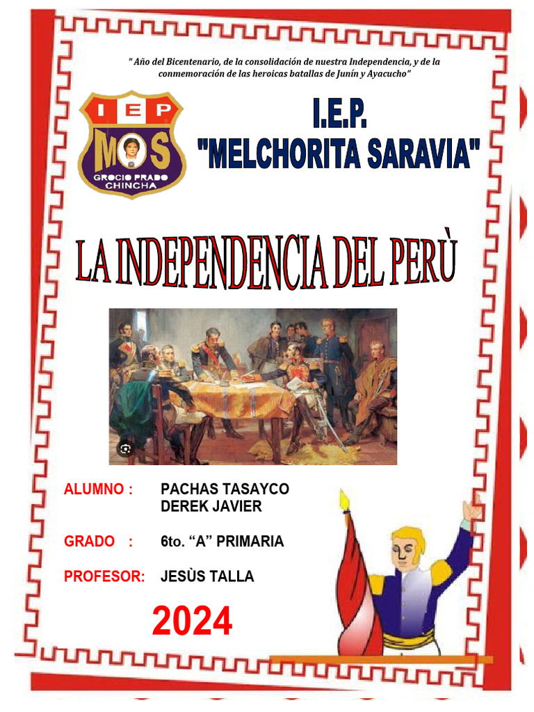 La Independencia Del Perú | PDF | Comunidad andina | Perú