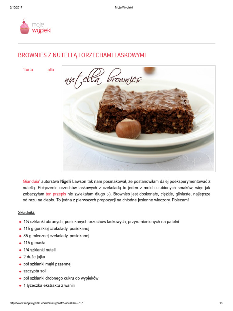 Brownie Nutella | PDF