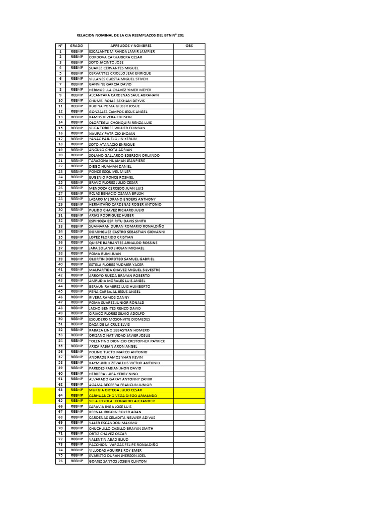 Copia de Personal Remp | PDF
