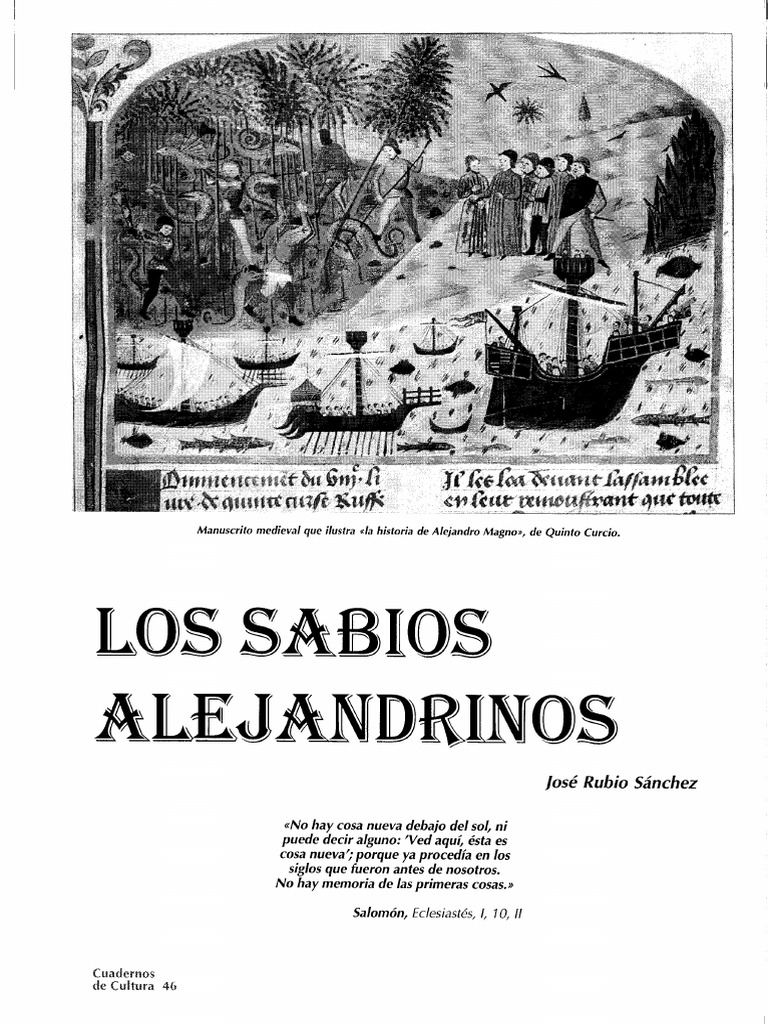 Los Sabios Alejandrinos (Revista NA N. 250) | PDF