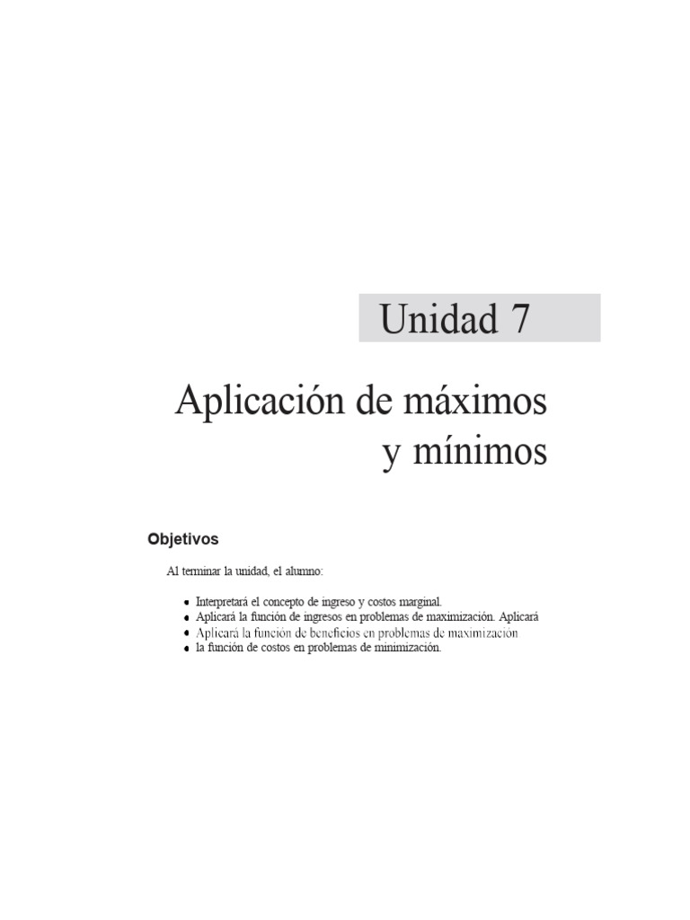 Mate2 Lic 4aed 07 | PDF | Business | Optimización Matemática