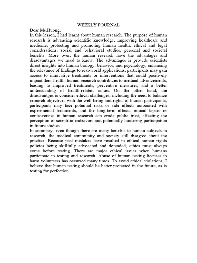 Human Research | PDF | Self-Improvement