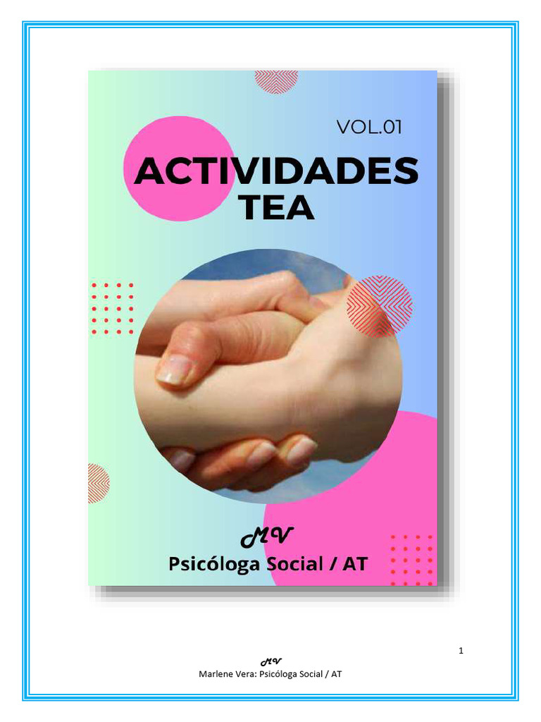Actividades Tea | PDF | Espectro autista | Juguetes