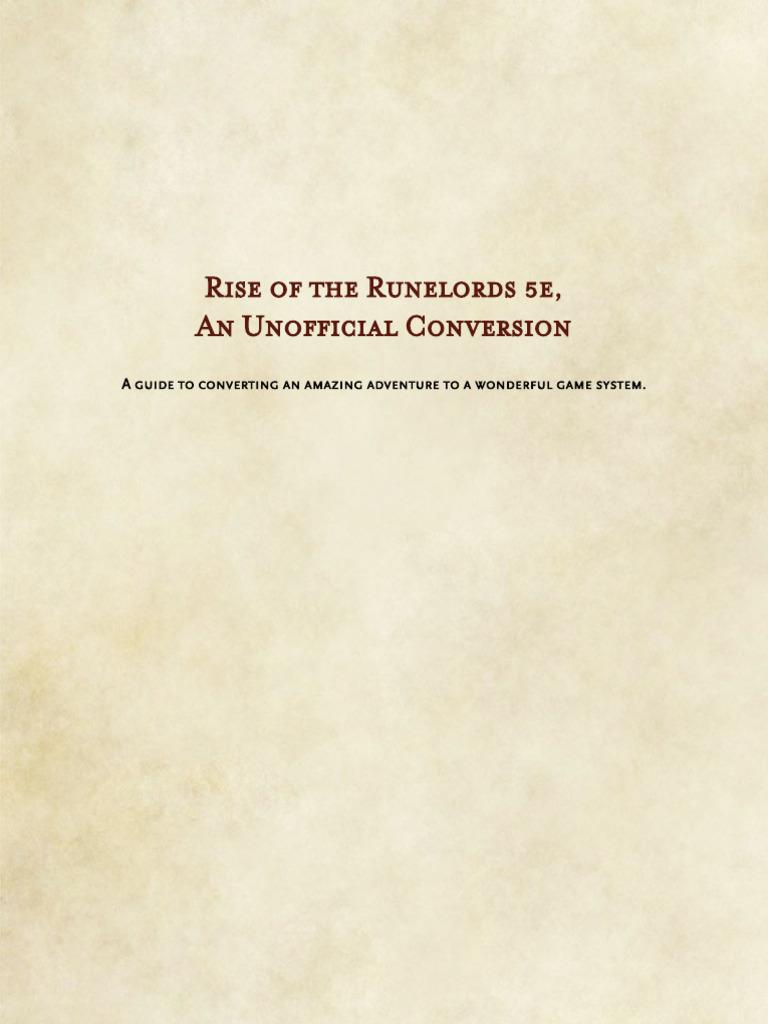 Rise of The Runelords, 5e Conversion - The Homebrewery | PDF | Dungeons ...