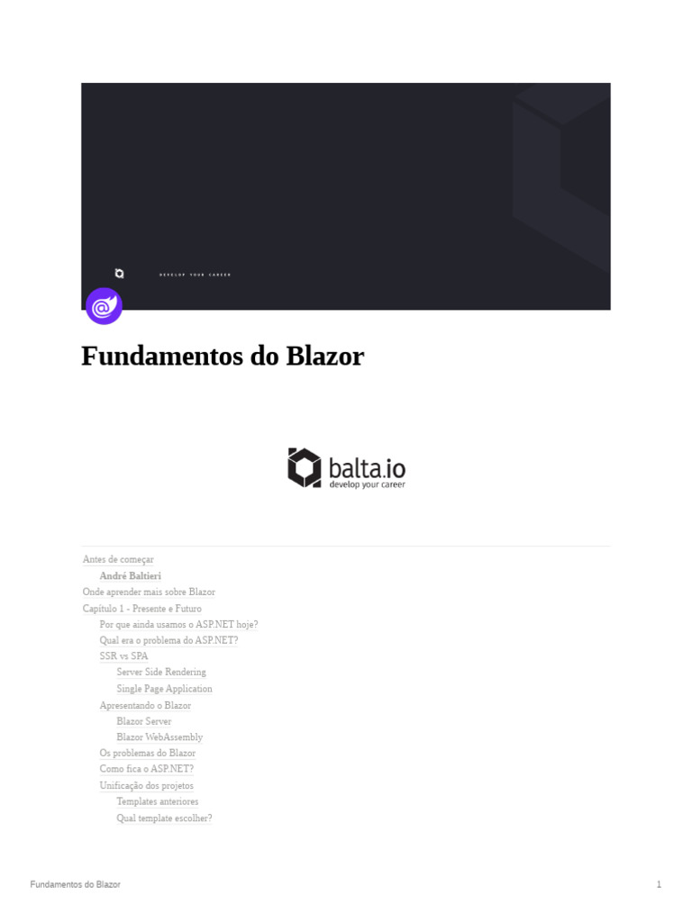 Blazor Na Prática Pdf Script Java Net Framework