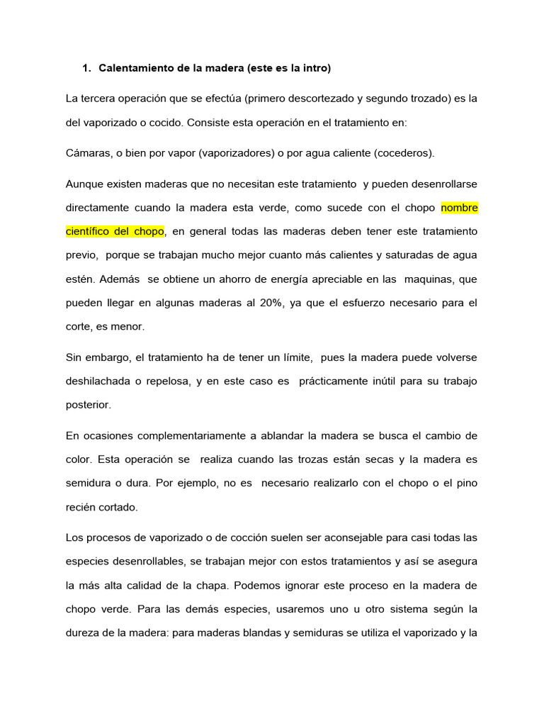 Calentamiento de Rolas | PDF | Madera | Agua