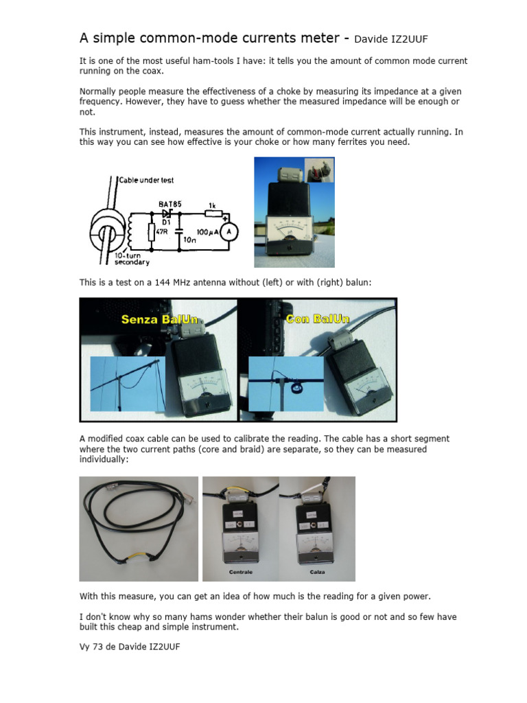 A Simple Common Mode Currents Meter | PDF | Technology & Engineering