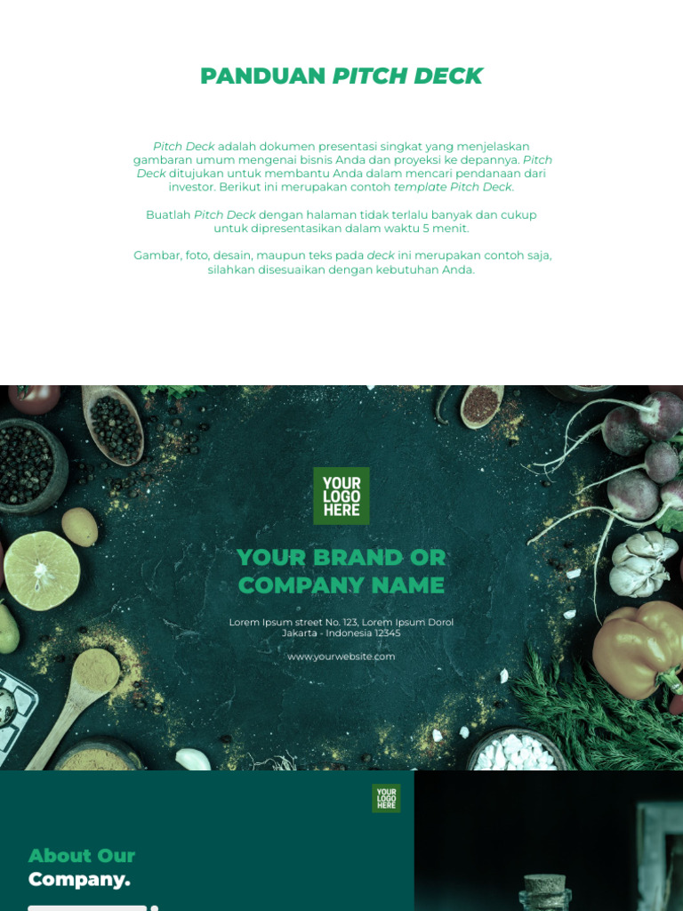 Contoh Pitch Deck-2 | PDF | Corporate Governance | Business