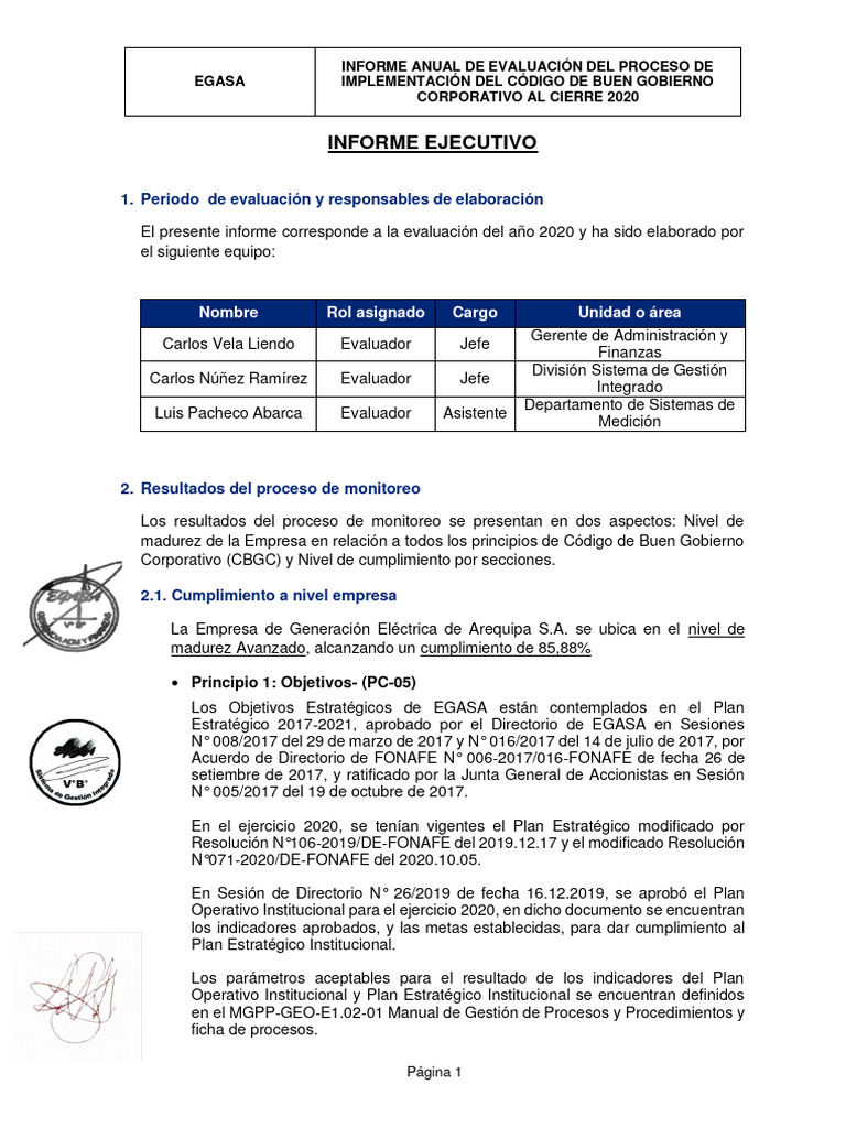 BGC 2020 Resumen PLan y Herra para FONAFE | PDF | Corporaciones | Dividendo