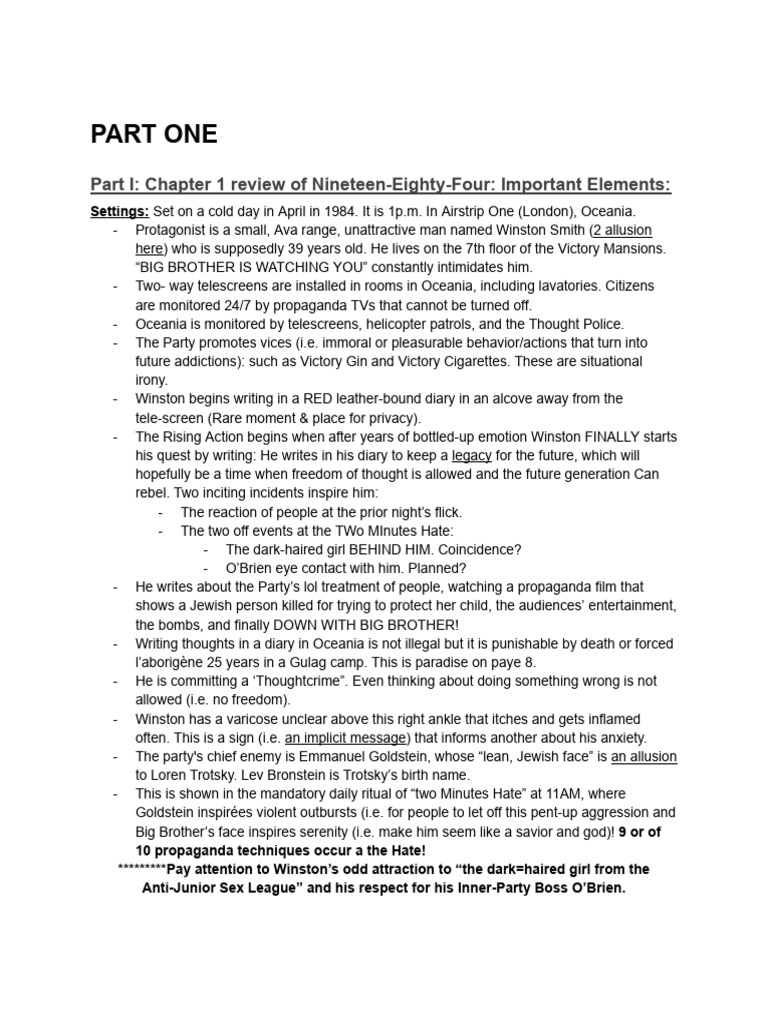 1984 Notes | PDF | Politics | History