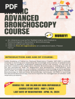 Pulmonology: Bronchoscopy Note | PDF | Pulmonology | Respiratory System