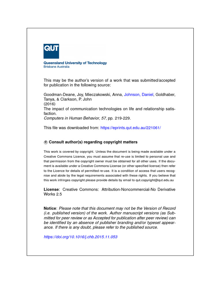 Goodman Deane PDF Linear Regression Survey Methodology