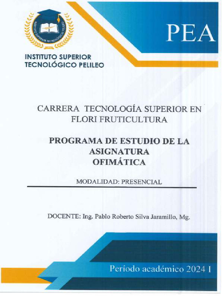 Ofimática Flori Fruticultura 1ro Pablo Silva | PDF