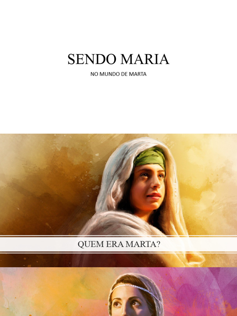 Vivendo como Maria em tempos de Marta | PDF | Autoajuda | Religião e ...