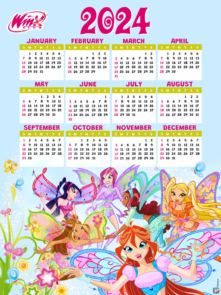 2024 Winx Calendar | PDF