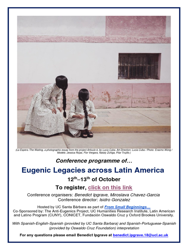 Conference Programme - English | PDF | Chile | Eugenics