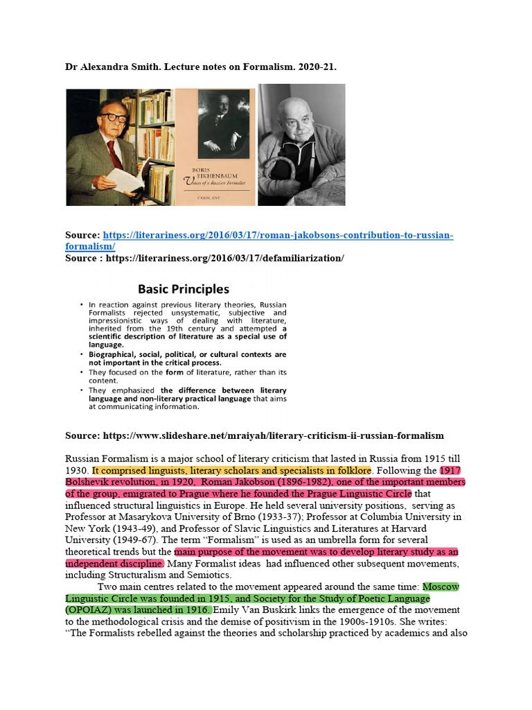 DR Smith Lecture Notes Formalism 2021 | PDF | Liberal Arts Education