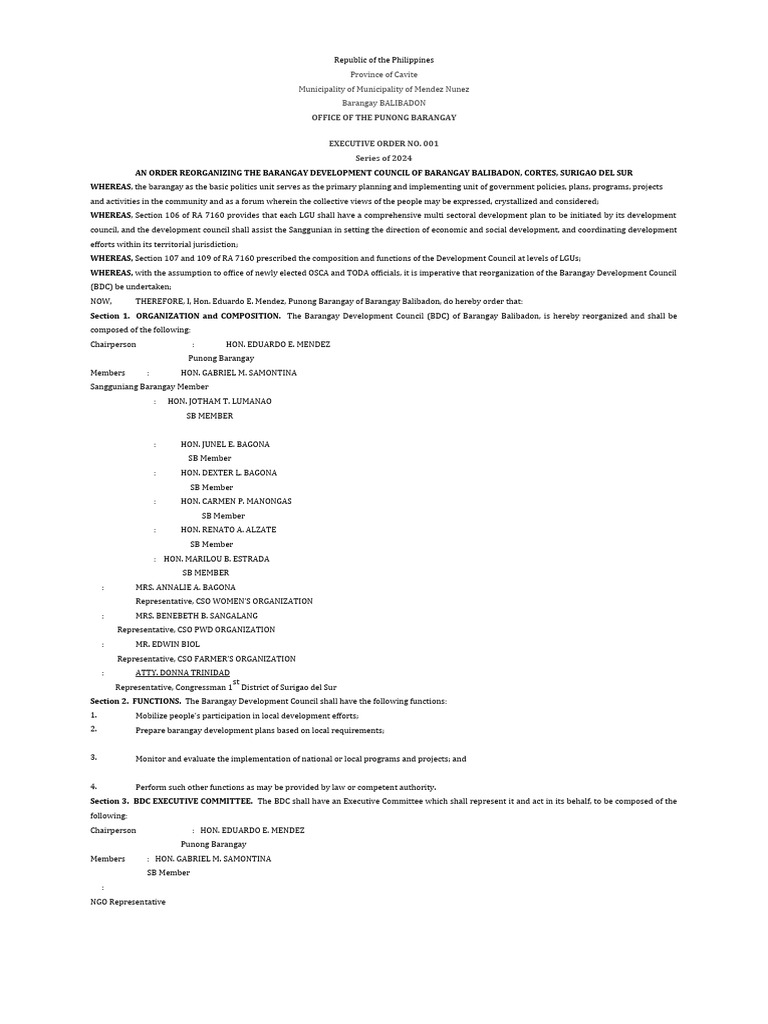 EO-BDC | Download Free PDF | Governance | Justice