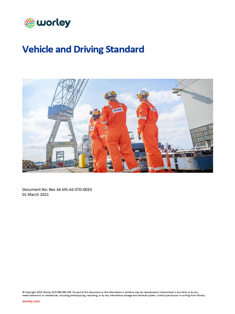 Vehicle and Driving Standard | PDF | Driving | Seat Belt